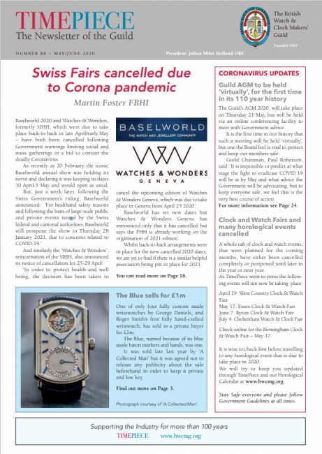 The British Watch and Clock Makers' Guild – Serving the horological ...